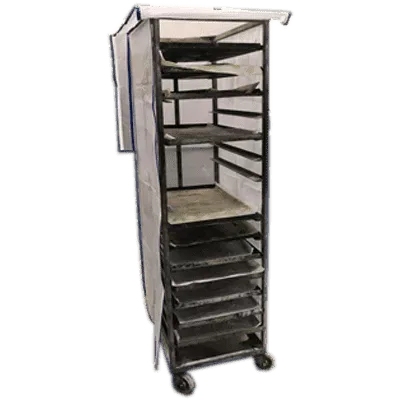 Single Bakery Rack Cover (Drop over with opening flap & Velcro ...
